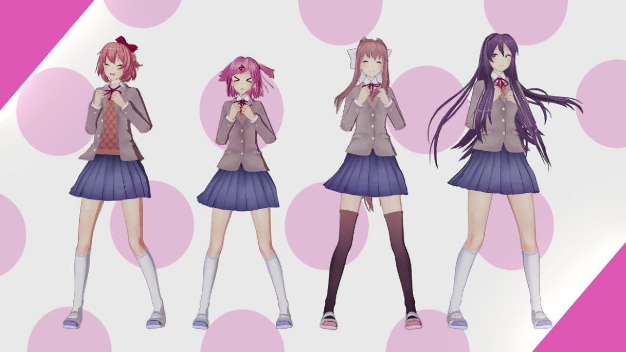 【MMD||Original motion】⌈ddlc⌋ A little bit of Monika - YouTube
