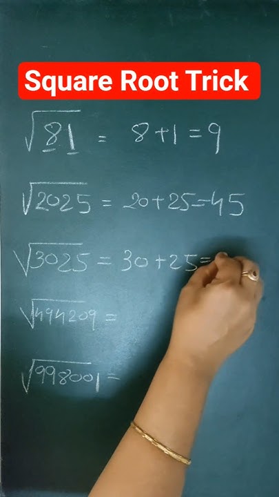 😀Square Root Simple Trick| Easy Square Root #shortsfeed #maths#mathtricks #mathstricks#viral # ...