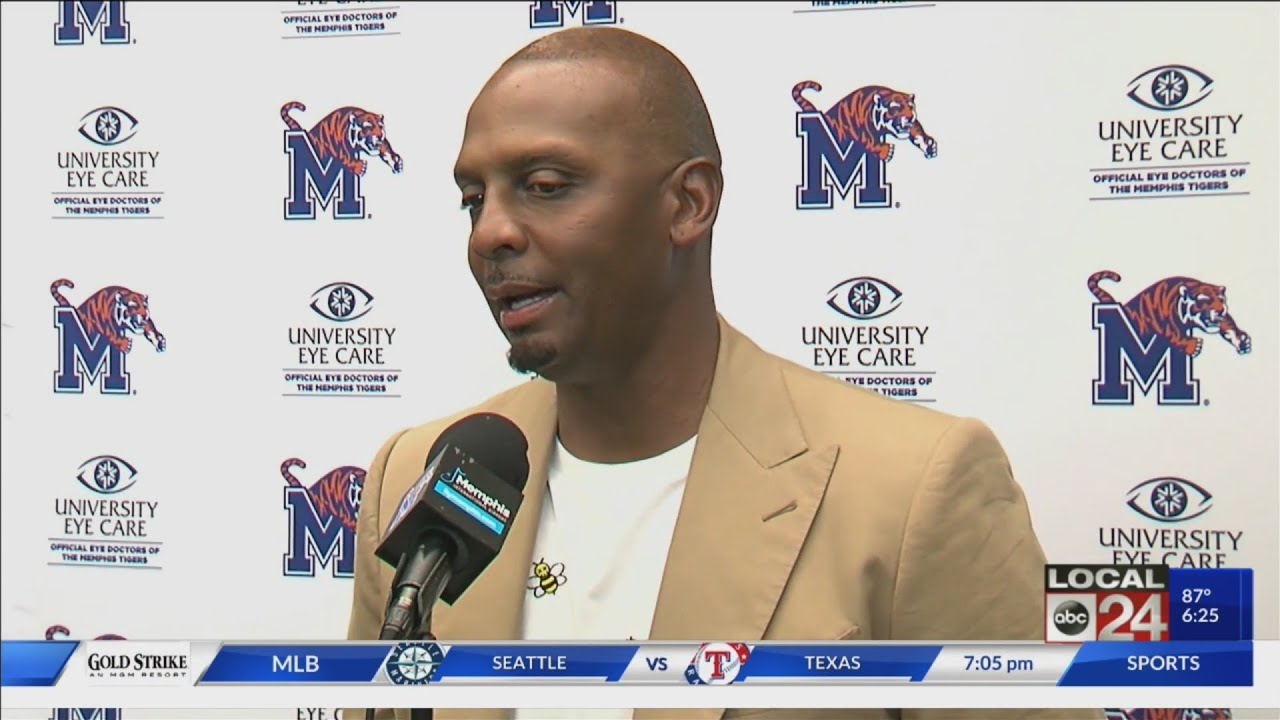 Memphis men’s head basketball coach Penny Hardaway talks about the ...