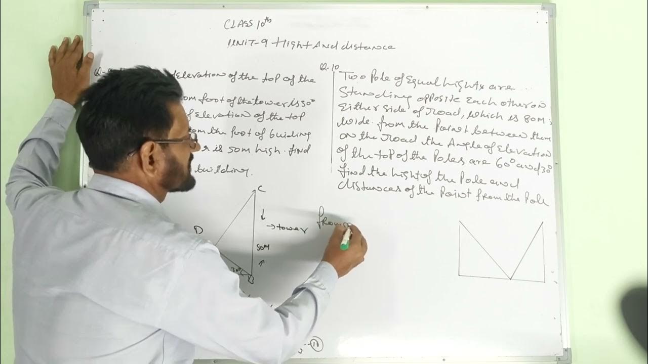 N.C.E.R.T BOOK CLASS 10TH (UNIT -9) HIGHT & DISTANCE QUESTION NO 9&10#mathematics #math - YouTube