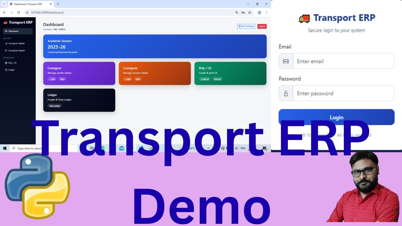Transport ERP Demo 🔥 | LR / Bilty Entry + Paid, To Pay, TBB Full ...