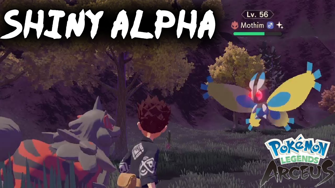 SHINY ALPHA MOTHIM | POKEMON LEGENDS ARCEUS - YouTube