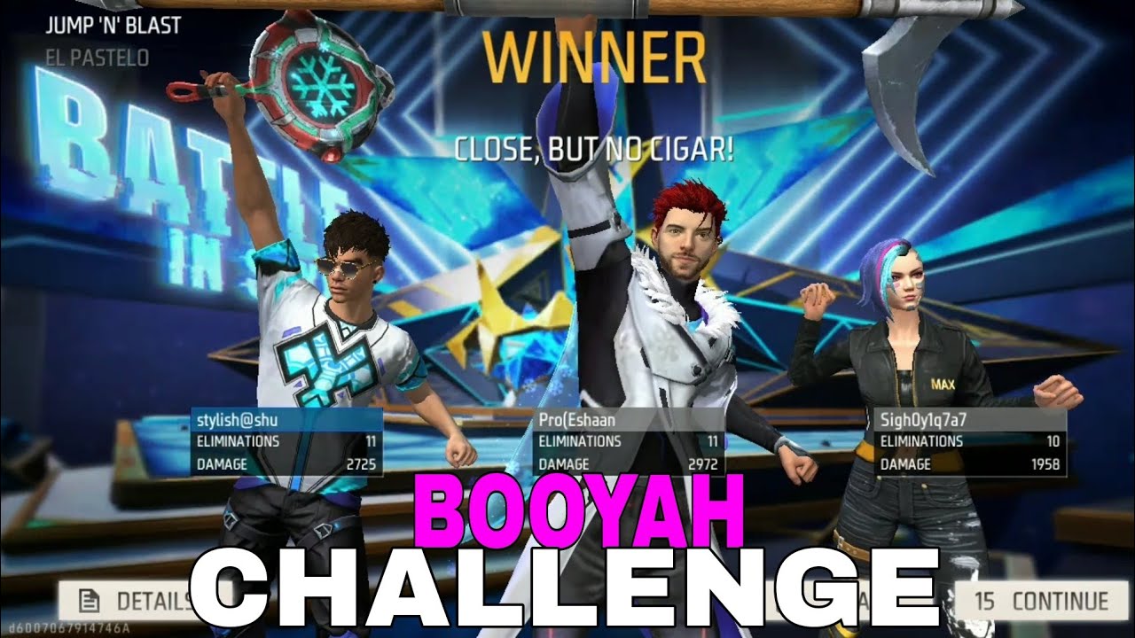 FREE FIRE NEW MODE JUMP 'N'BLAST BOOYAH CHALLENGES |FREE FIRE MAX ...