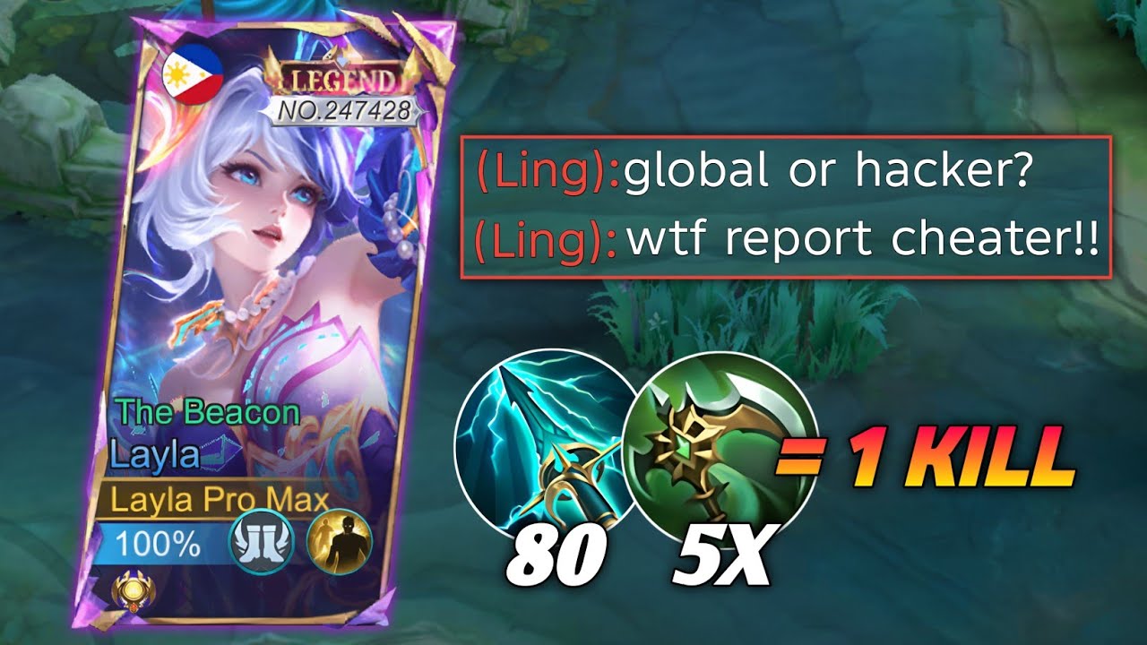 GLOBAL LAYLA INSTANT 1 SHOT BUILD 2025!!😱 LAYLA BEST 1 HIT BUILD - MLBB ...