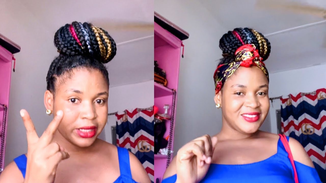 DIY! How to hide your overgrown hair edges! Simple 2 ways you can style ...