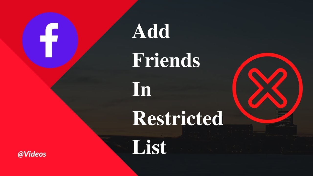 How to Add Friends to Restricted list in Facebook - YouTube