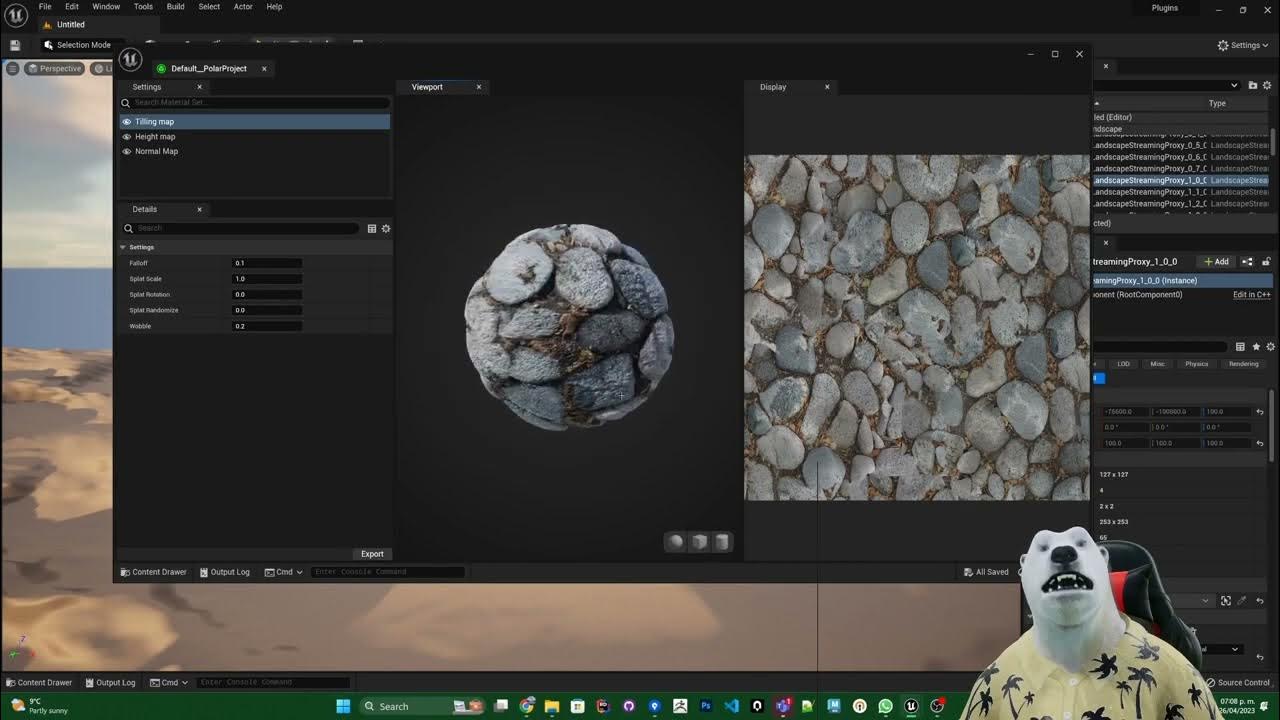 Polar Normal, Normal and Height Extraction on unreal engine - YouTube