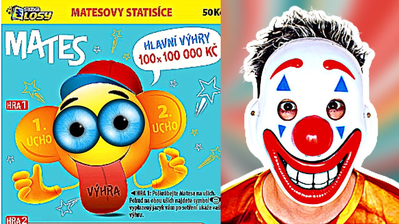 STÍRACÍ LOSY --- MATES JE BOREC !!!!! COOOOOOOO ??? tipsport, sazka ...