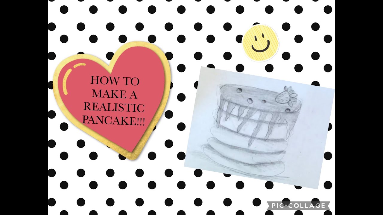 HOW TO DRAW A REALISTIC PANCAKE!!! - YouTube