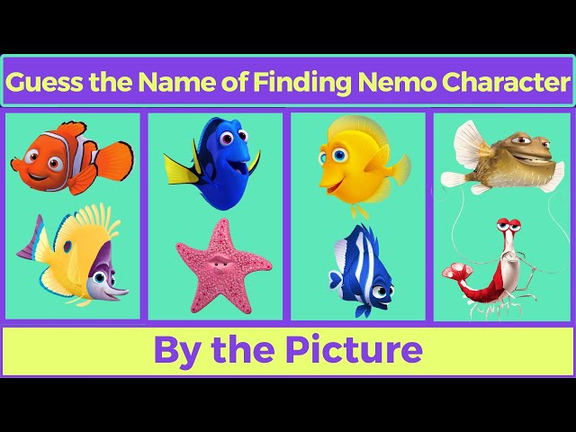 Finding Nemo Fish Character Names