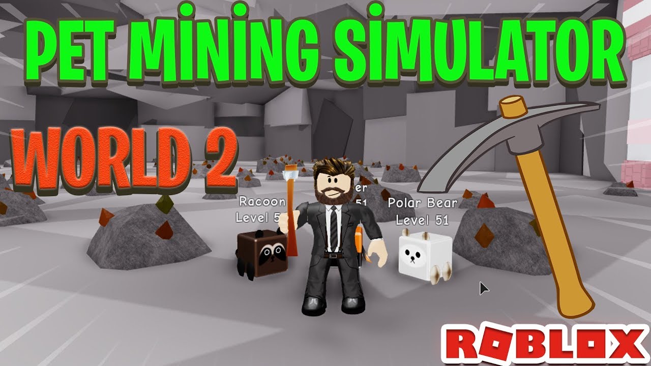 ⛏️ PETLERİMLE MADENE İNDİM !! 🐾 / Pet Mining Simulator / Roblox Türkçe ...
