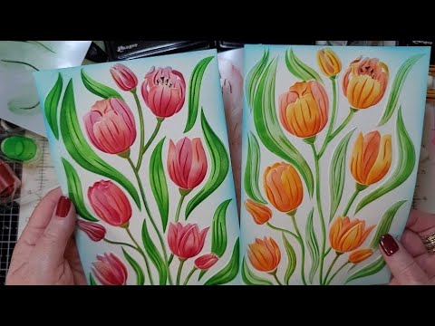 Spellbinders/Simon Hurley Twirling Tulips - YouTube