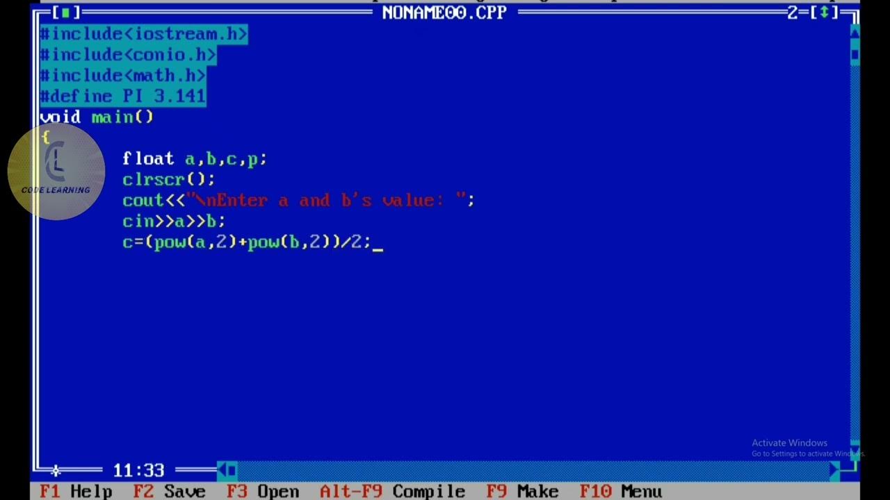 C++ | Math 'ellipse - find perimeter' | CodeLearning - YouTube