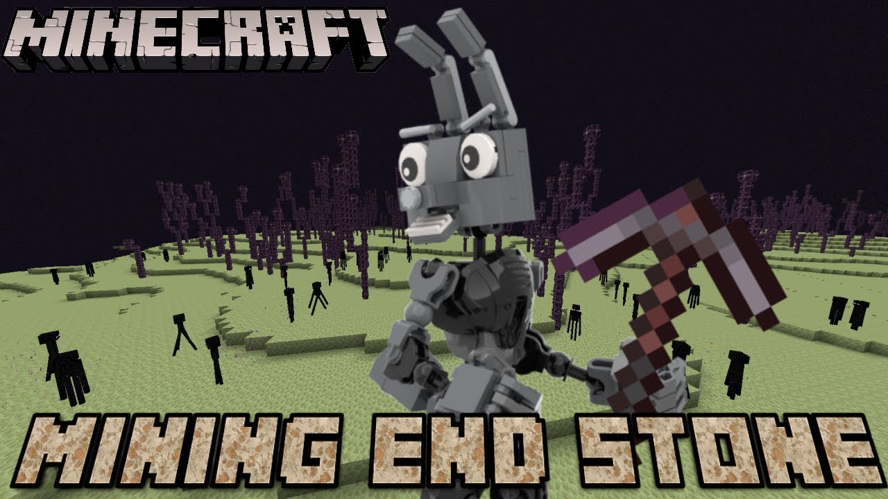 Mining end stone in Minecraft! - YouTube