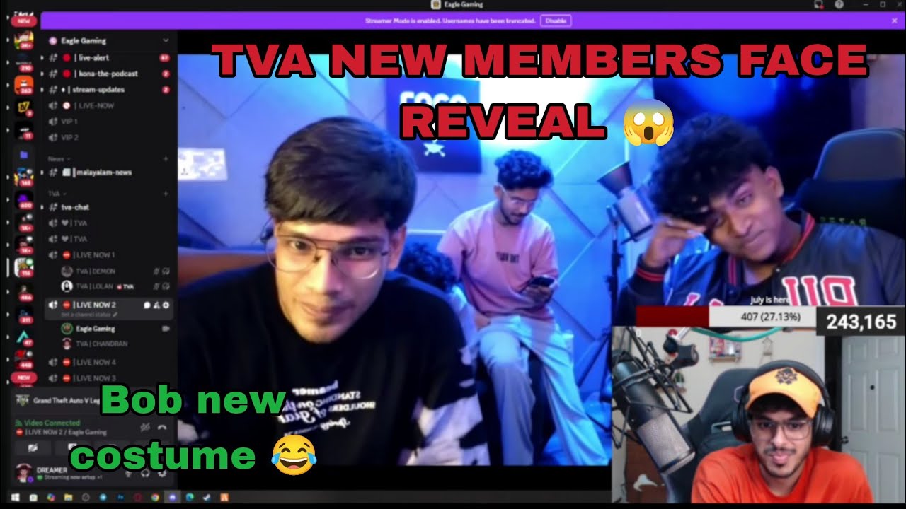 TVA NEW MEMBERS FACE REVEAL 😱😂 | CHANDRAN FIRST TIME NEW MEMBERS FACE ...