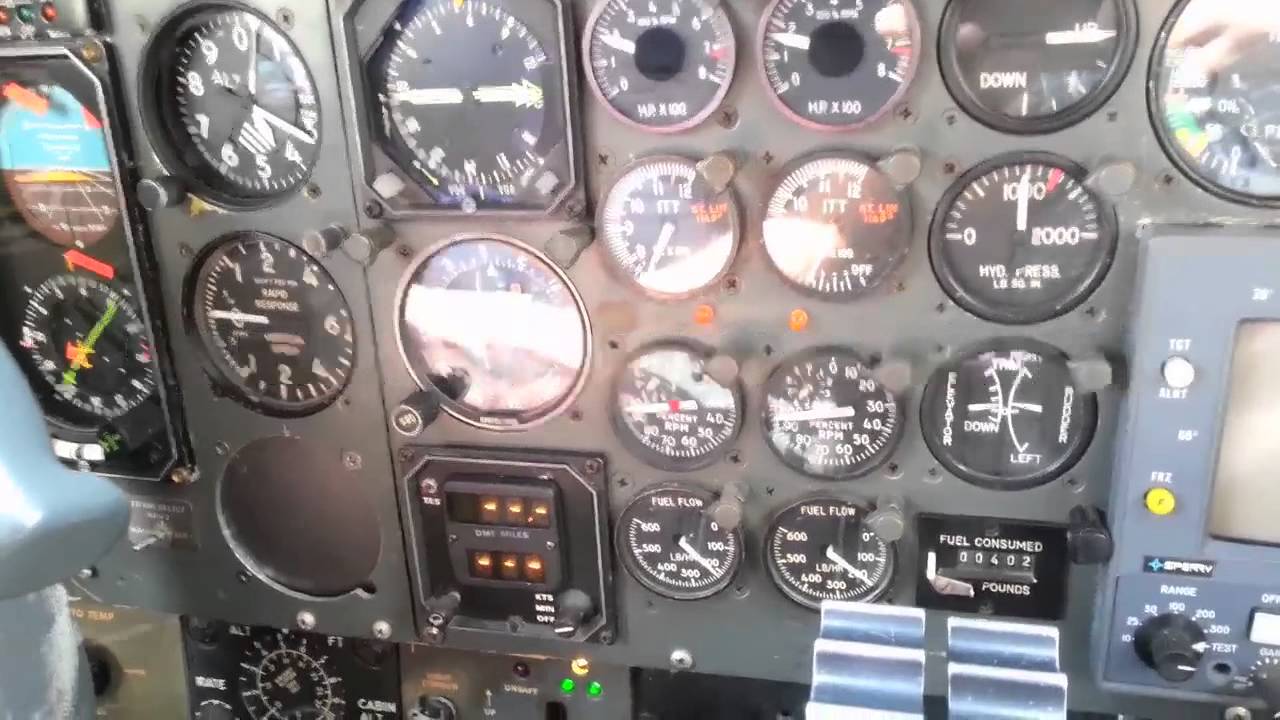 Aero Commander AC690A Pre Purchase Engine Runs - YouTube