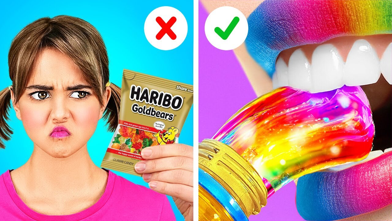 Yummy! 🍭 Get Ready For Cute Make Up Hacks💄& School Supply Ideas By 123 ...