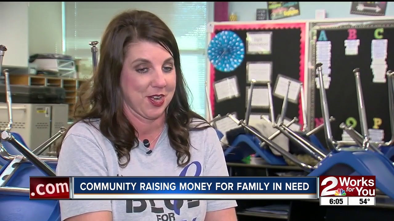 Community raising money for family in need - YouTube
