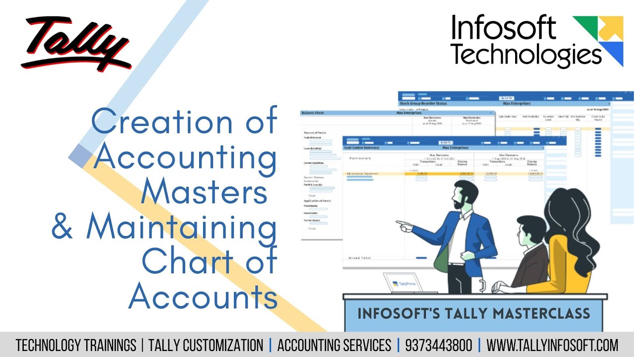 Creation of Accounting Masters Maintaining Chart of Accounts - YouTube