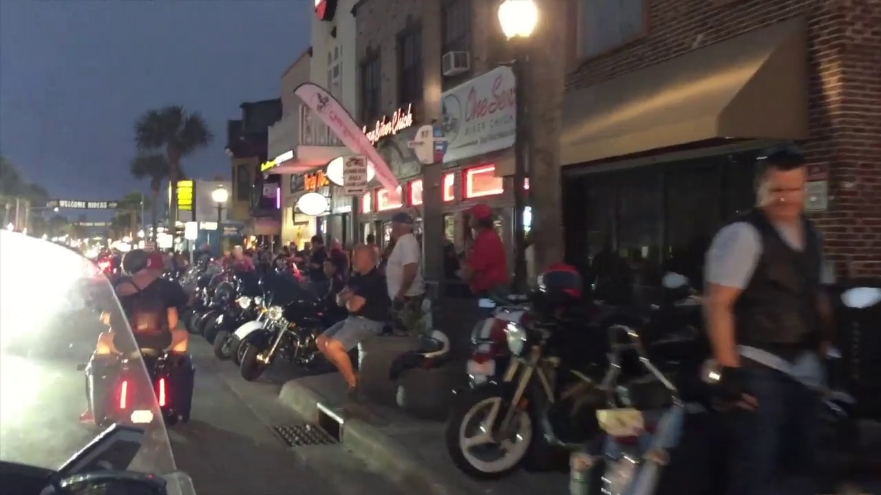 Daytona Beach Bike Week on Main Street - YouTube