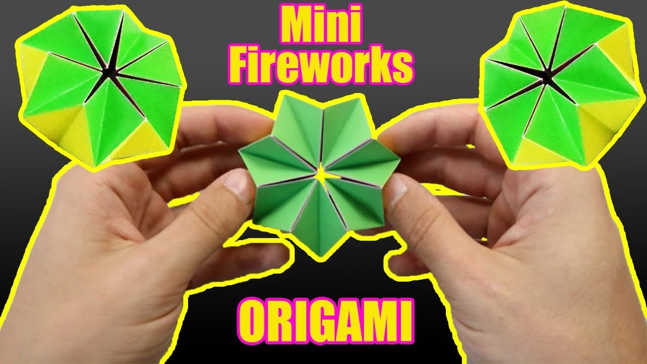 Origami MAGIC: mini FIREWORKS - Yakomoga Easy Origami - YouTube