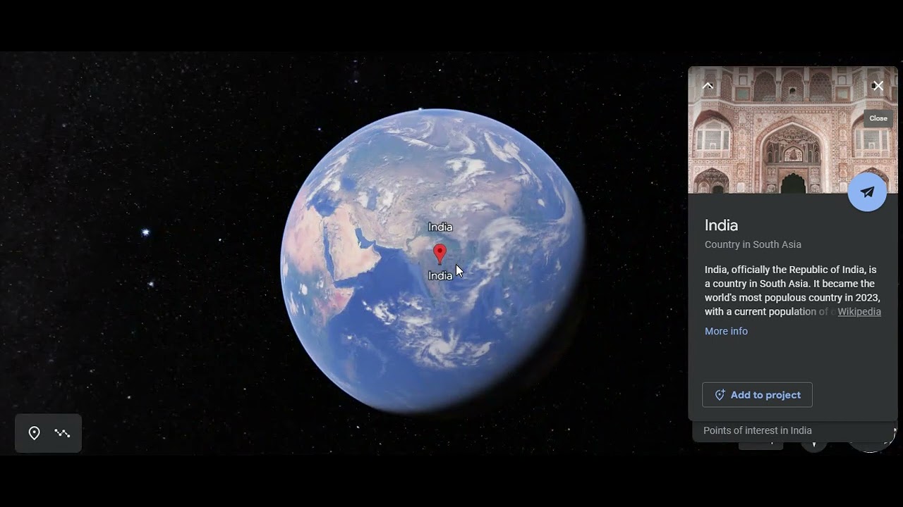 Where is country India located on Earth ? https://earth.google.com ...