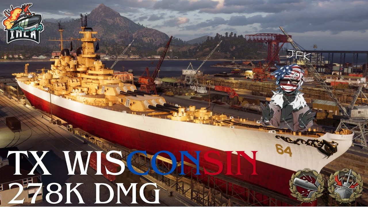 WISCONSIN [278K DMG] #2kill #wows #worldofwarships # ...