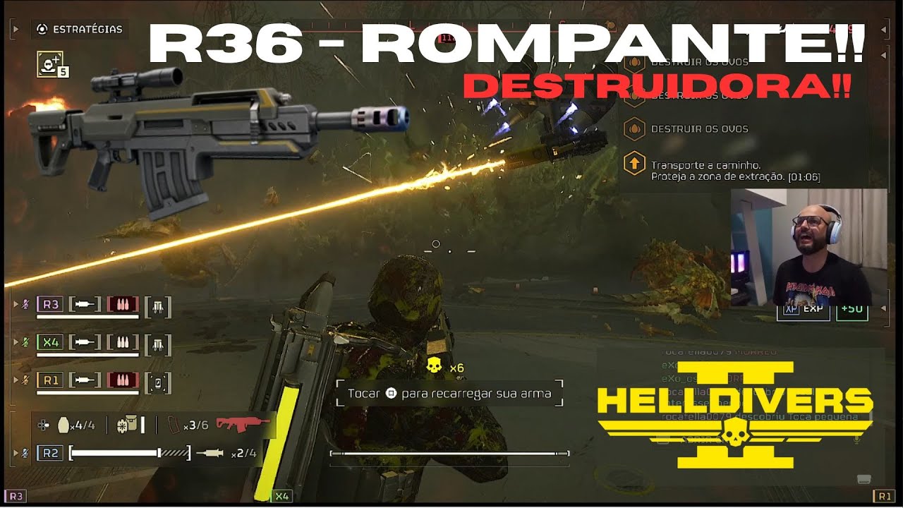 (CGB) [Edit] HELLDIVERS 2 - NOVA ARMA!! Rompante!! - Canal se atualizando...Curta! #helldivers2 ...