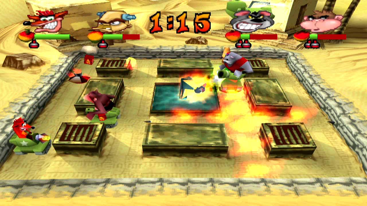 Crash Bash - Desert Fox Crystal - YouTube