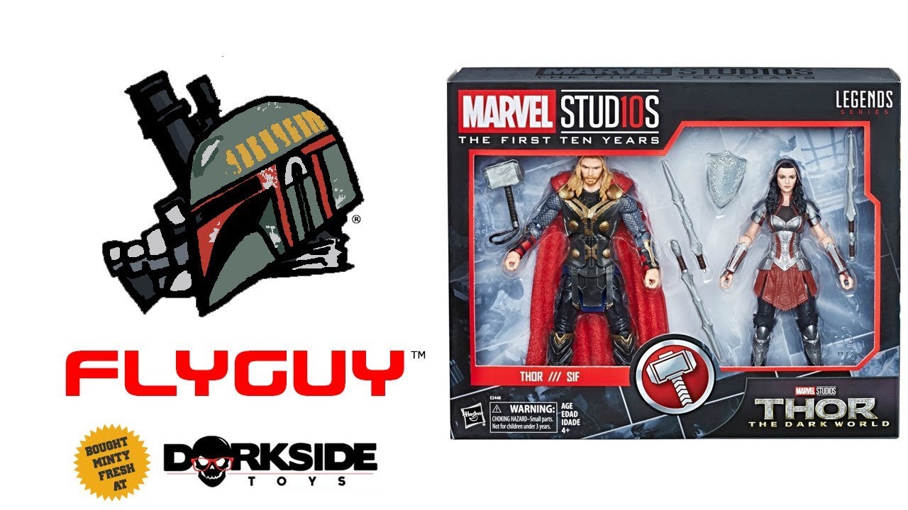 Marvel Studios Series Thor Marvel Legends Thor & Lady Sif 6" Toy Action ...