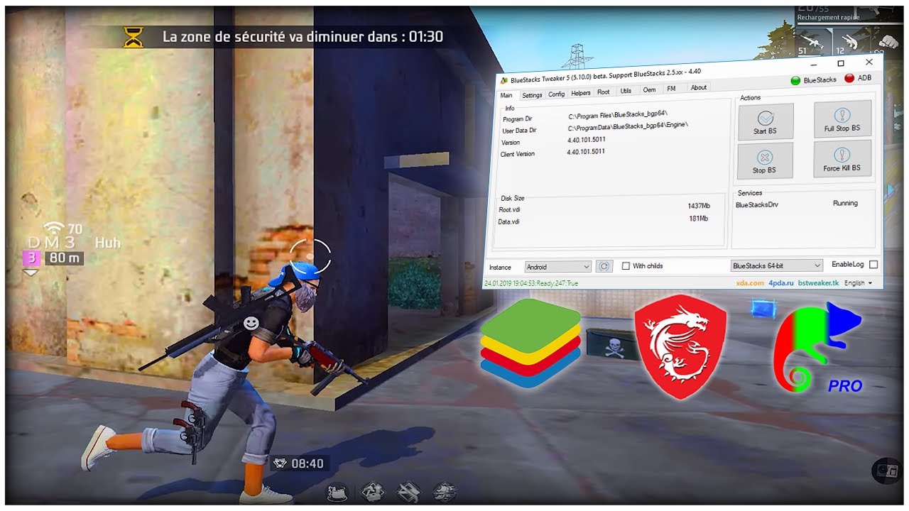 كيف تعمل روت وتغيير الالوان في بلوستاكس msi app (هيد شوت فقط) BEST ...