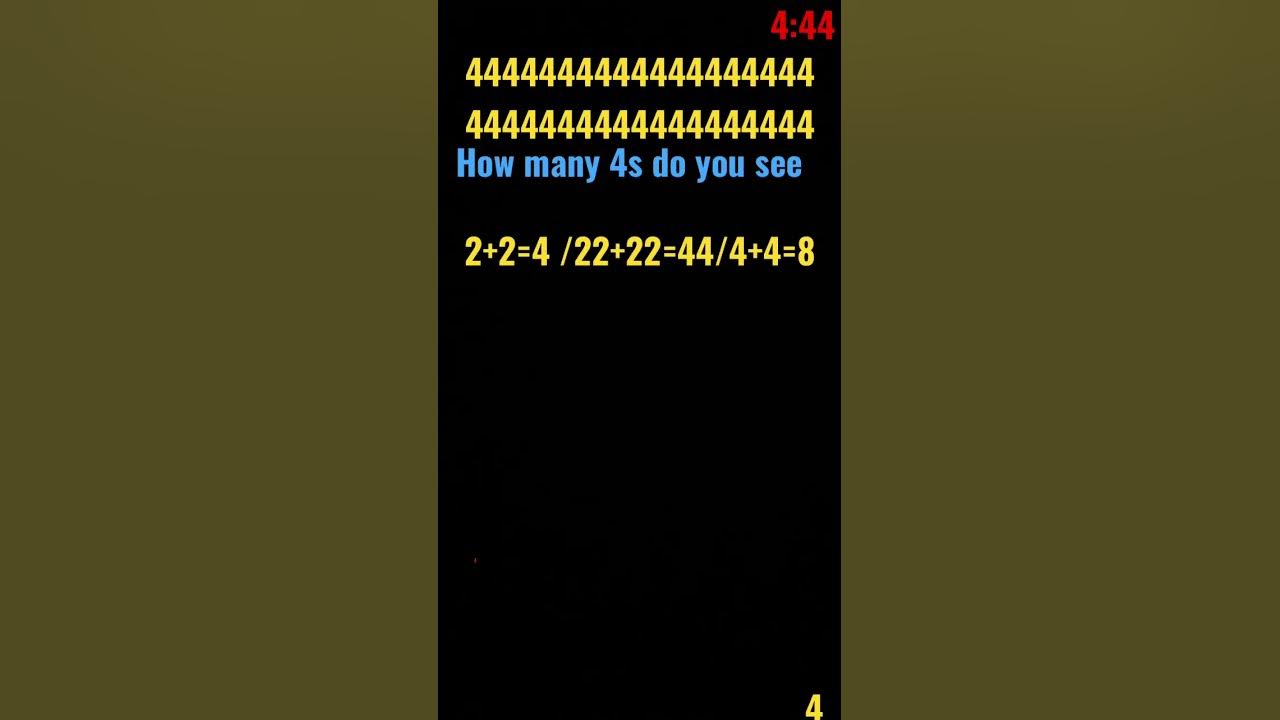 How Many 4s Tell Me In The Comments YouTube how-many-4s-tell-me-in-the-comments-youtube