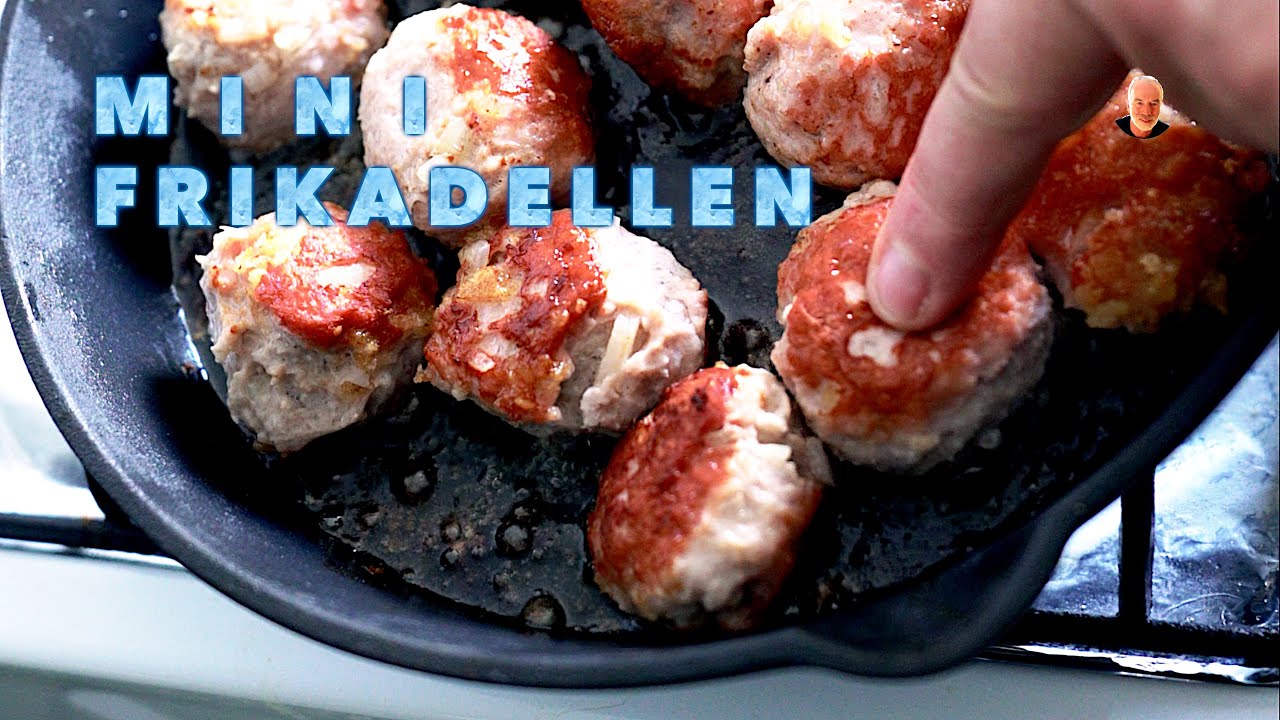 Saftige Mini-Frikadellen, Partyfrikadellen, mein Rezept einfach ...