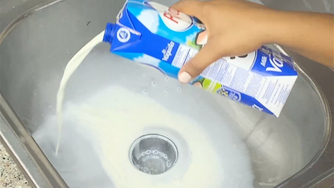 Pour Milk In The Sink For This Wonderful Hack - YouTube