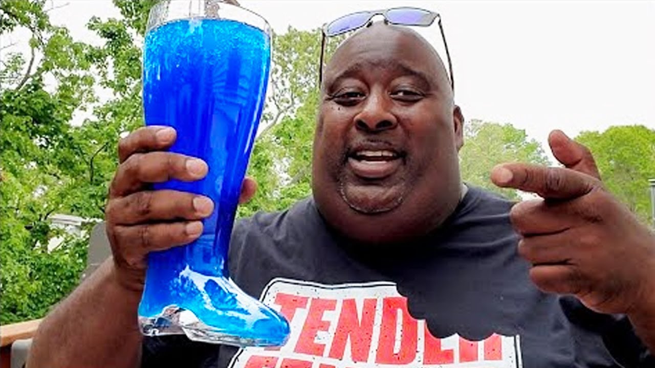 he drinks this in 5 seconds.. - YouTube