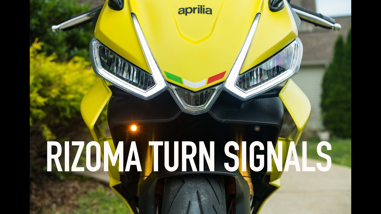 Rizoma LED Light Unit Turn Signals on Aprilia RS 660 (INSTALL) - YouTube