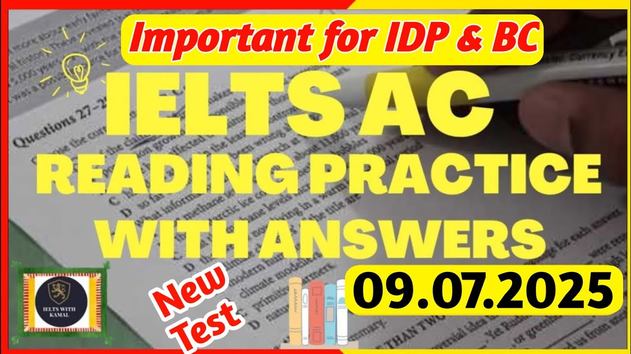 IELTS Reading practice test 2025 With Answers | 09.07.2025 | IELTS ...