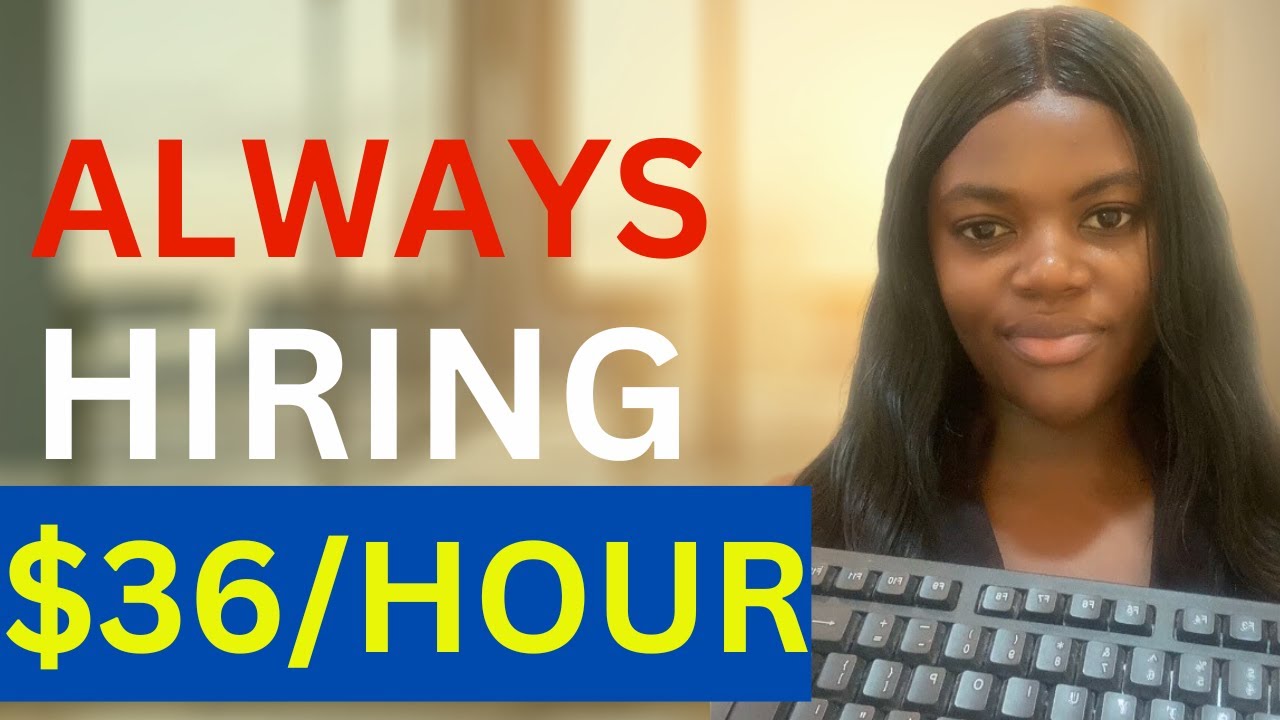 Make $36 per hour Remote Jobs Always Hiring (5 Remote Work From Home ...