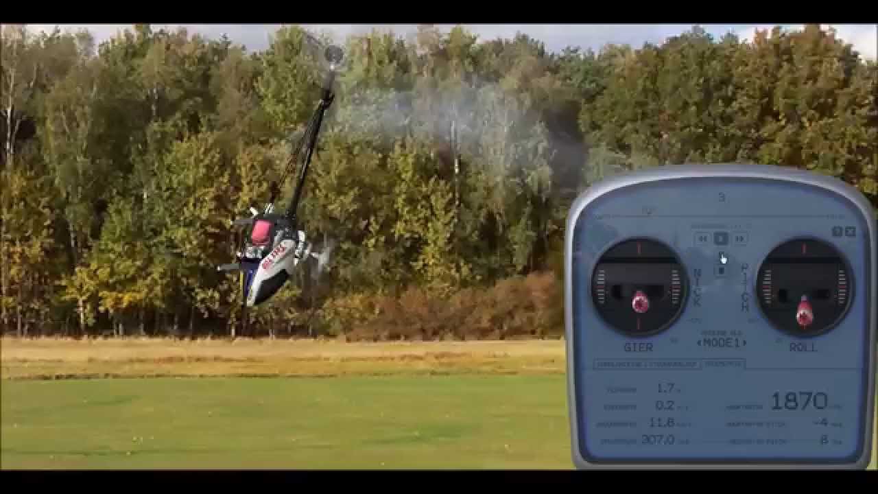 LEARN RC HELI FIGURE AUTOROTATION(Expert)+STICKMOVE Mode1,2,3,4 ...