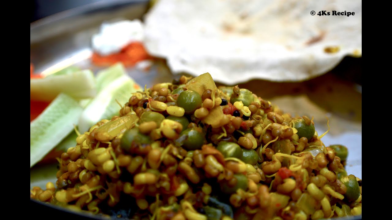 ಮಡಕಿ ಕಾಳು ಪಲ್ಯ | Madike Kaalu Palya | Usli Palya | Matki Bhaji | Usuli ...