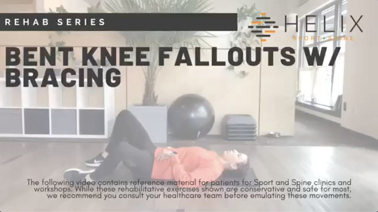 Bent Knee Fallouts with Bracing - YouTube