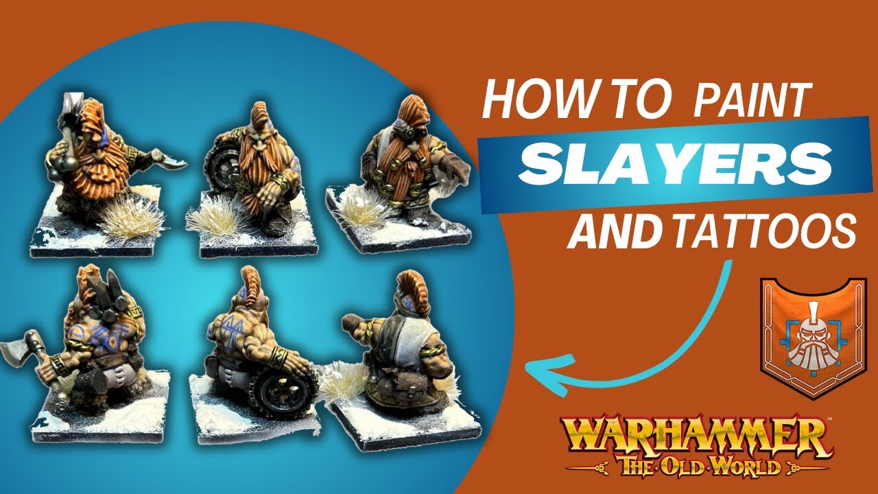 How to Paint Dwarf Slayers and Tattoos for Warhammer the Old World ...