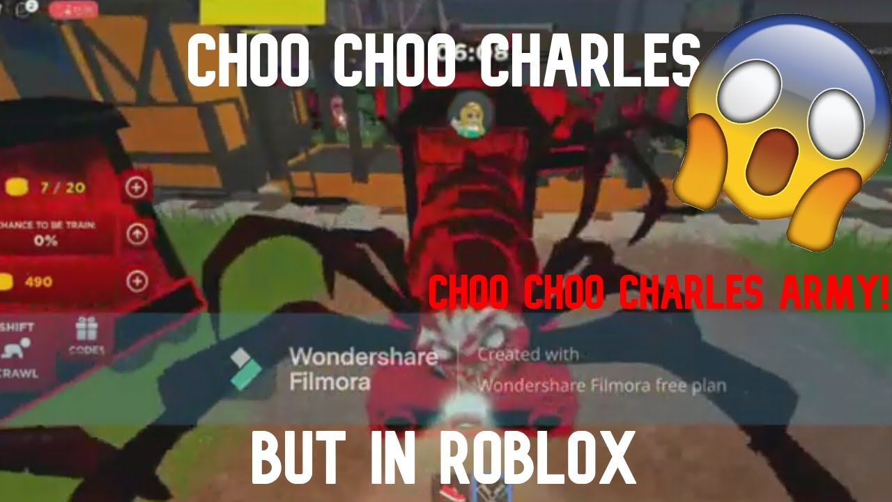 CHOO CHOO CHARLES ARMY!|Choo Choo Charles but in Roblox Gameplay 3 ...