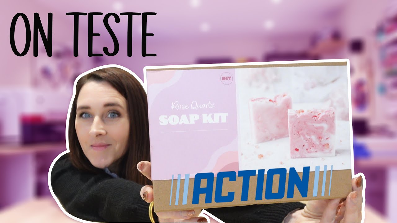 ON TESTE - DIY ACTION Rose Quartz Soap kit - YouTube
