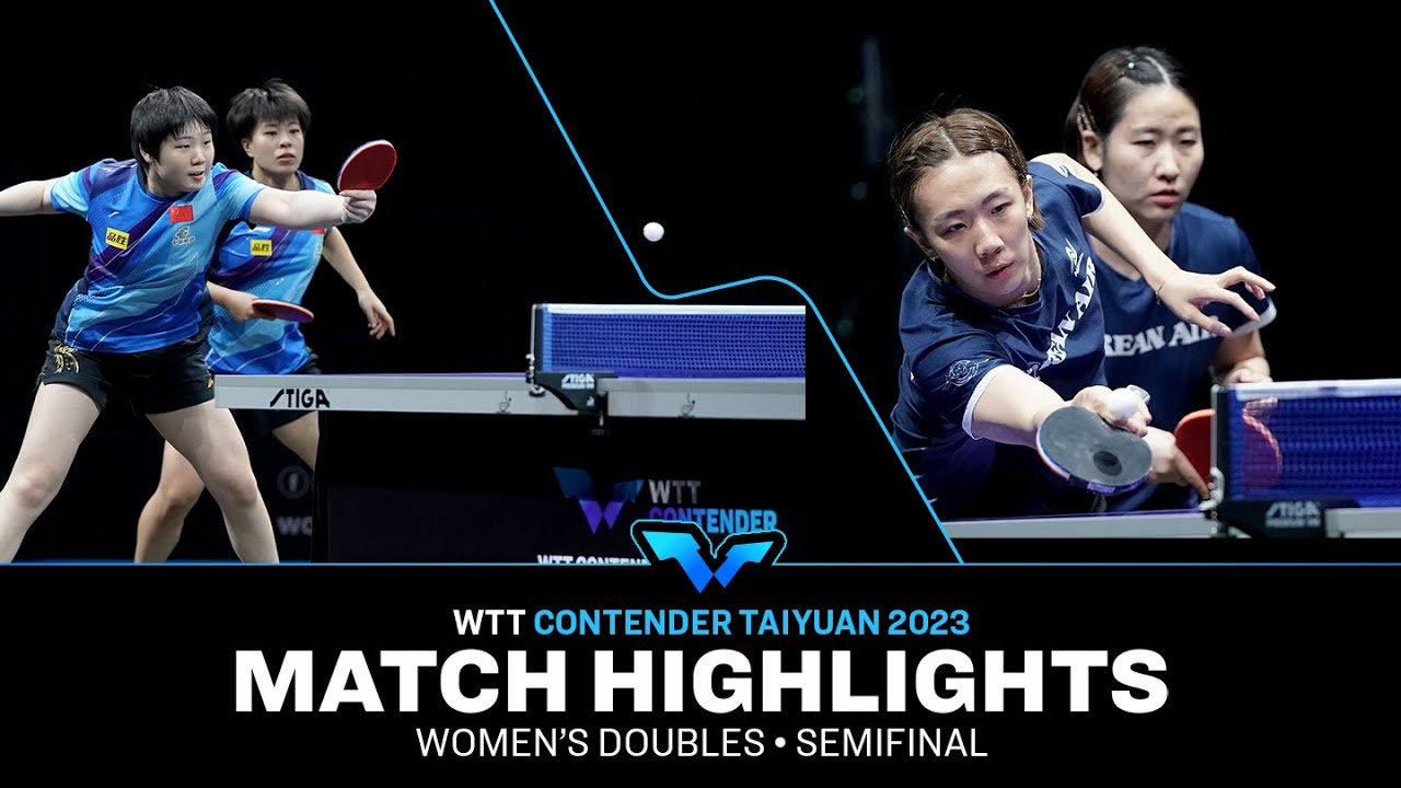 Wang/Kuai vs Kim/Lee | WD SF | WTT Contender Taiyuan 2023 - YouTube