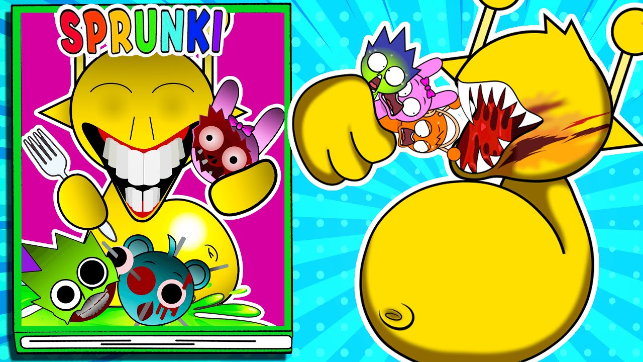 [Paper DIY] Making INCREDIBOX SPRUNKI Game Book 📚 YELLOW Kidnapper ...