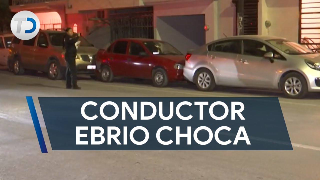 Video del momento donde conductor ebrio se impacta - YouTube