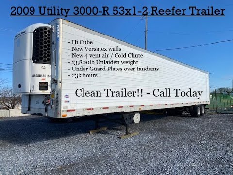 2009 Utility 53x102 Hi-Cube Reefer Trailer with a Thermo-King SB110 ...