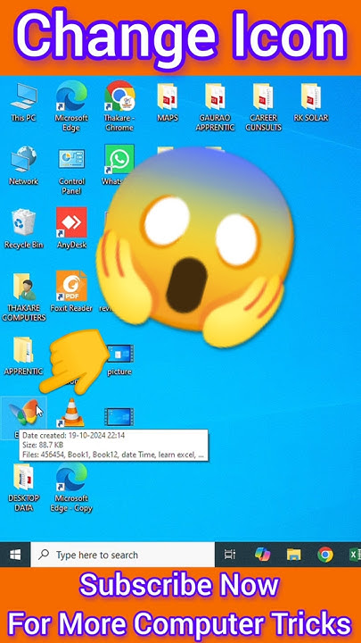 🔥Change icon on your laptop/Computer #computertricks #tricks #viralshort #shorts #new # ...