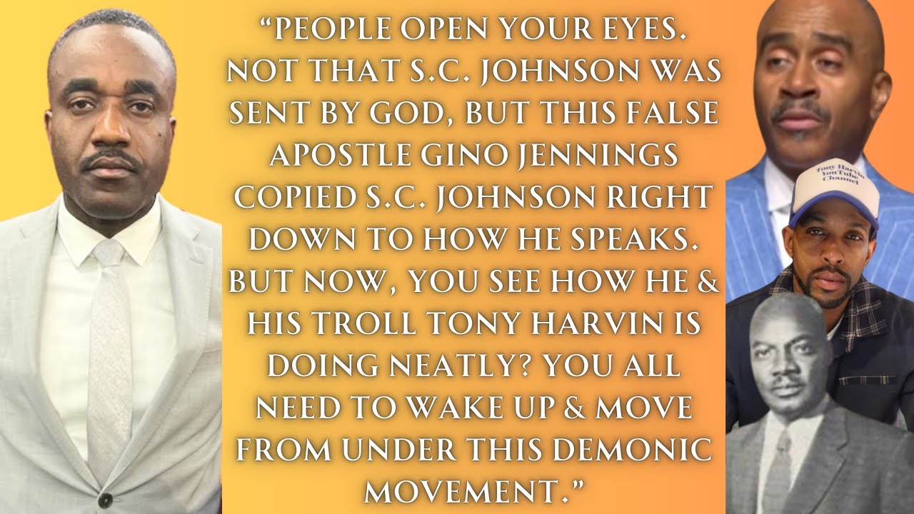 “GINO JENNINGS & HIS HANDBAG, TONY HARVIN THREW S.C JOHNSON UNDER THE ...